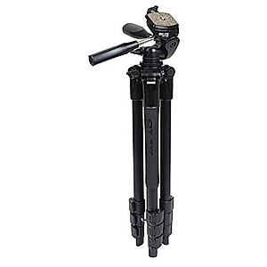 SLIK Pro AL-324DX w/SH-705E 3-Way Pan Head for Mirrorless/DSLR Sony Nikon Canon Fuji Cameras and More - Black (613-358)