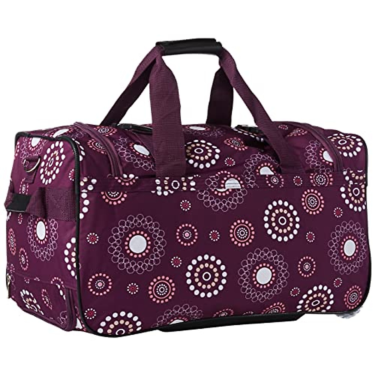 Rockland Rolling Duffel Bag, Purple Pearl, 22-Inch