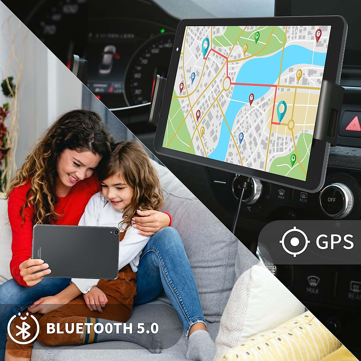 Tab A8 Tablet, 2023 Android 12 Tablet PC 8inch HD LCD Touch Screen 3GB+32GB WiFi Dual Camera Bluetooth Google Play YouTube Netflix Parental Control