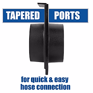 6 Pack of Fulton 4 inch Blast Gates with Double Sided Port – for Use With Dust Collection Machinery - Vacuums with 4 inch Hose