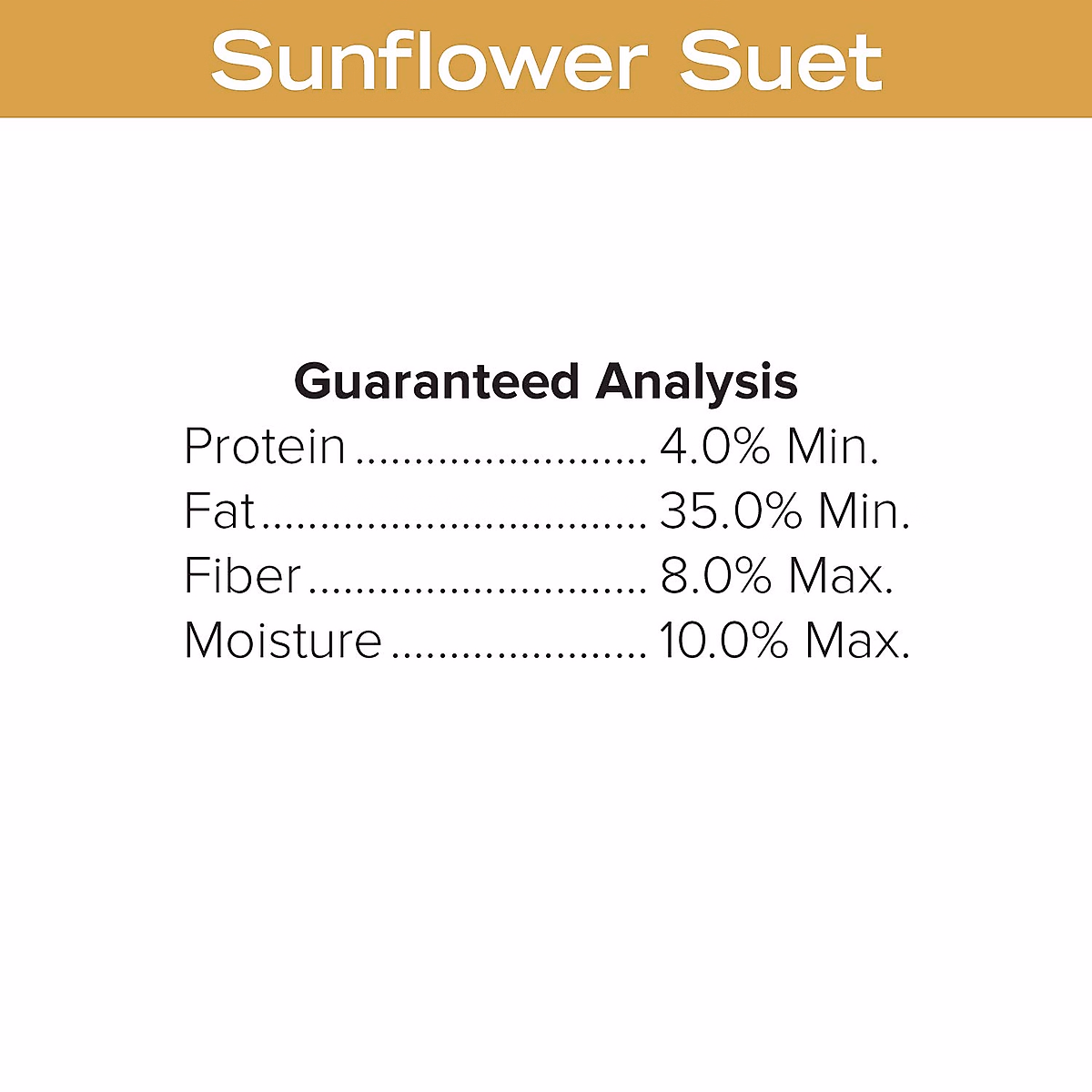 Blue Seal Sunflower Bird Suet Cake | No Mess Wild Bird Suet | 11 oz (12 Pack)