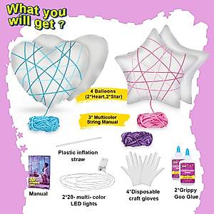3D String Art Teen Girls Gifts 8 9 10 11 12 Year Old Girl Toys, Crafts for Girls and Boys Ages 8-12, DIY Lantern Arts & Craft Kits for Kids Christmas Birthday Gifts Girl Toys