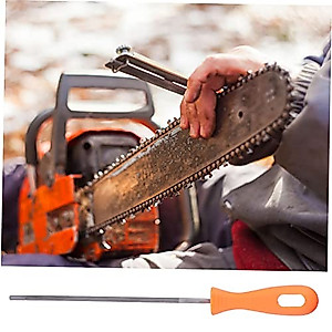 Uonlytech 1 Set Set File Swiss Pattern Rotary Burrs File Chainsaw Sharpeners Chainsaw Sharpening Kit Square Tool Drill Bit Sharpener Round Sharpener Round Files Metal Rasp Flat Plastic Grip