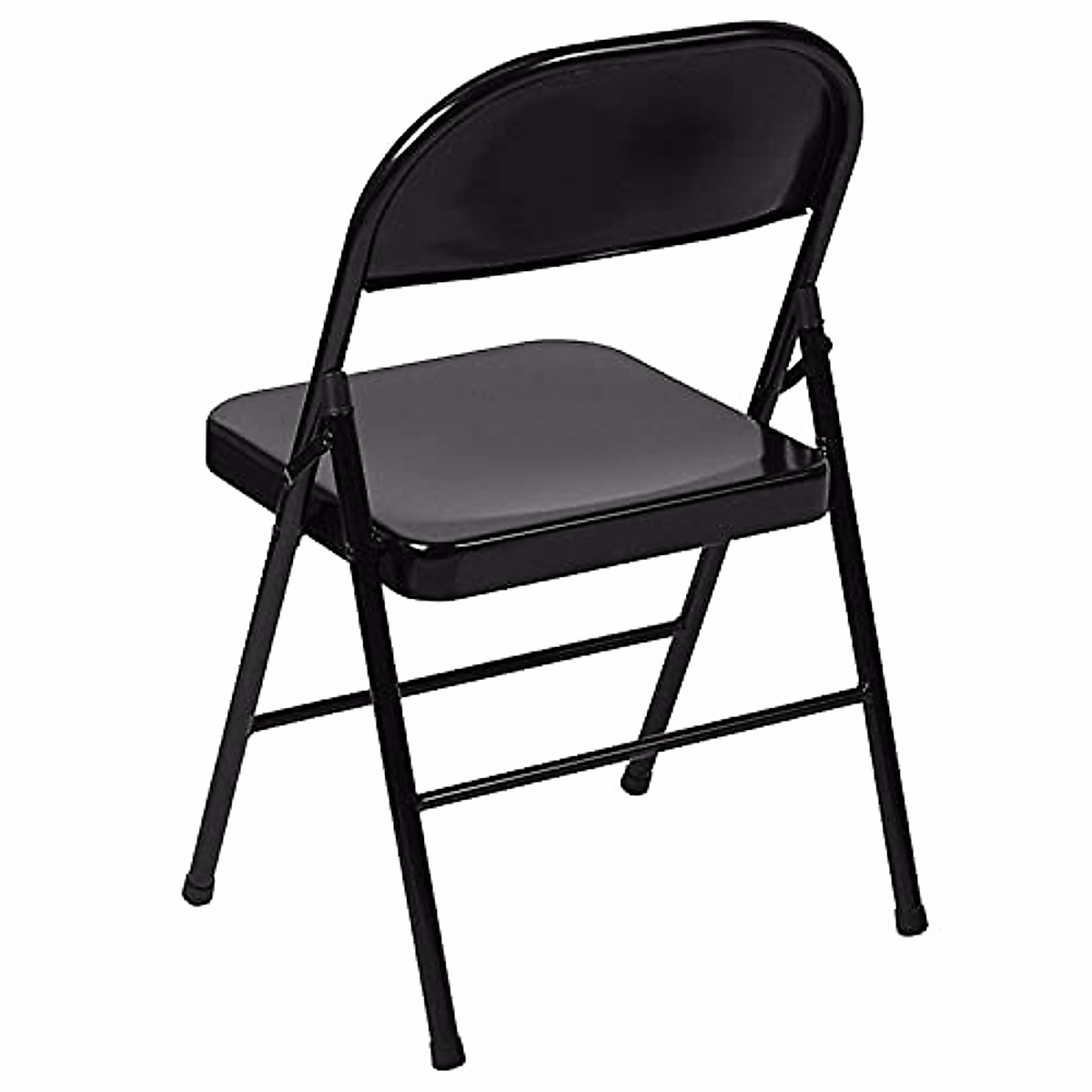 Flash Furniture 4 Pack HERCULES Series Double Braced Black Metal Folding Chair