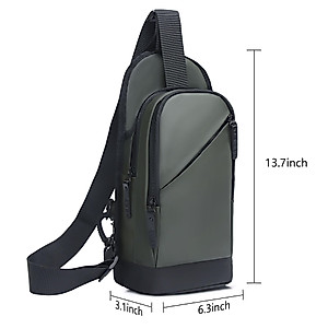 bluaqua Small Sling Crossbody Backpack Shoulder Bag for Men Women, Lightweight One Strap Chest Bag Daypack for Hiking Walking Biking Travel Cycling