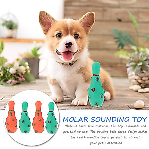 4Pcs Dog Toy -Dog Chew Toys for Aggressive Chewers, Indestructible Tough Durable Squeaky Interactive Dog Toys, Puppy Teeth Bowling Balls Toy for Small Meduium Large Breed