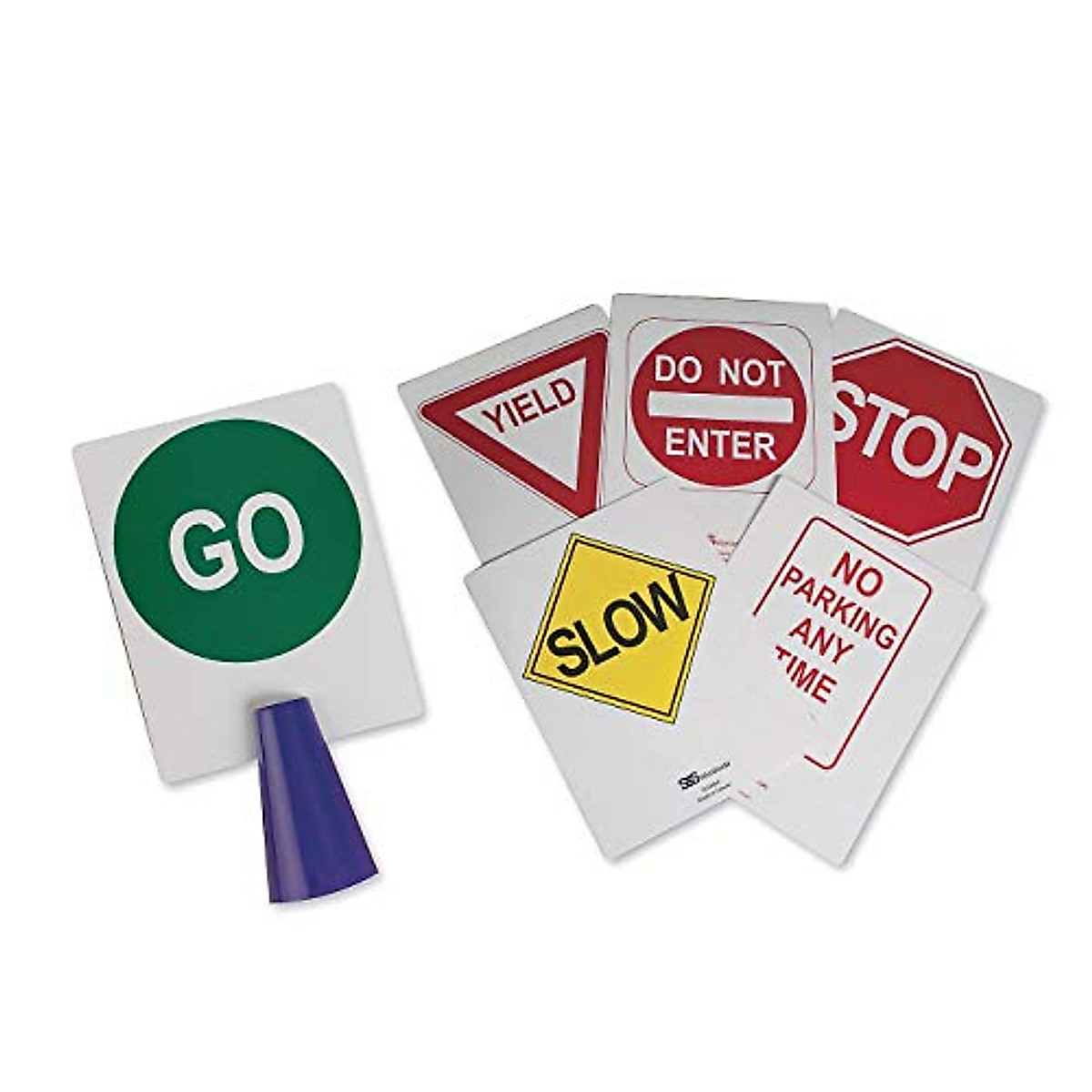 Cone Topper Street Sign Board Inserts (Set of 6)