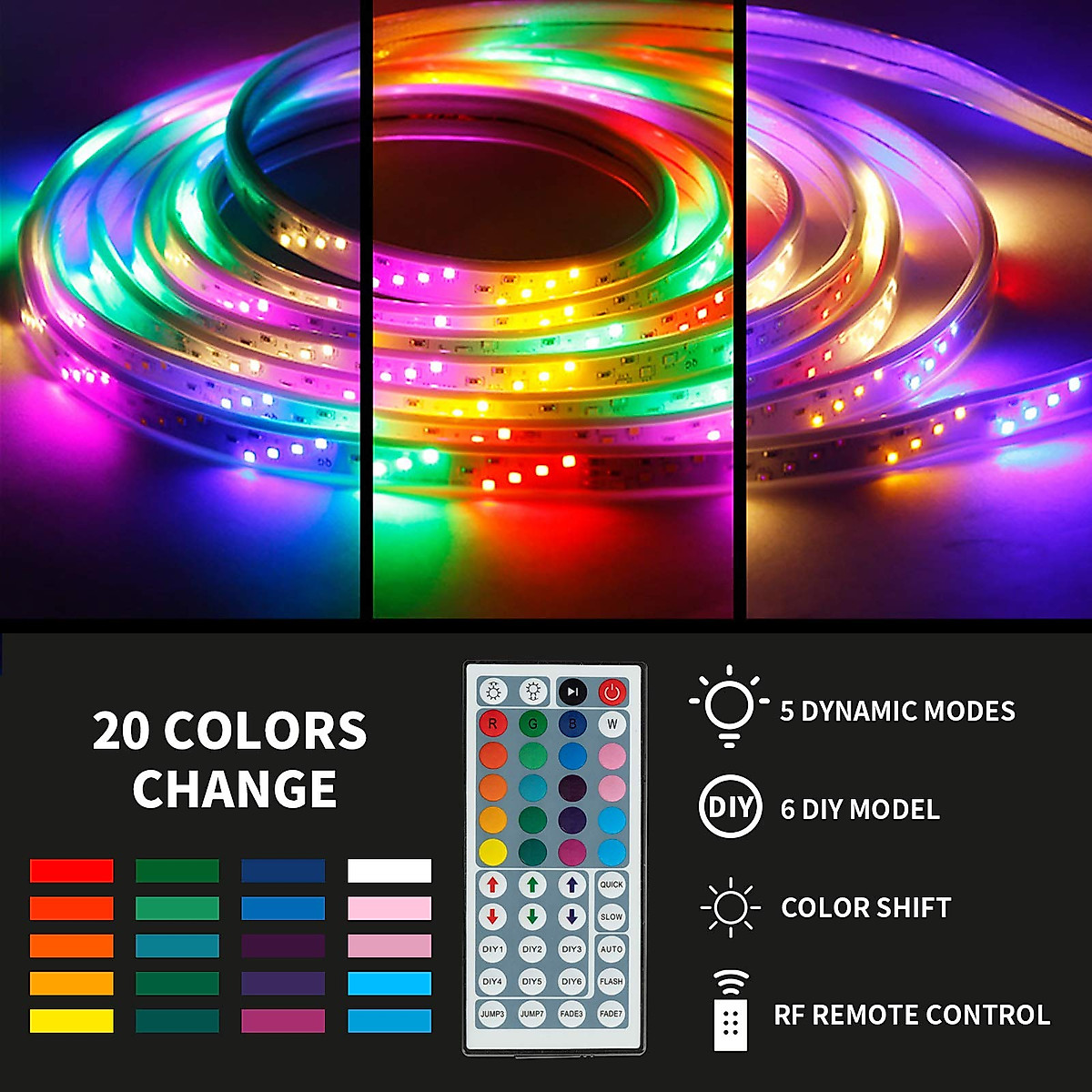 SUNCOO 30In 2 Step LED Liquor Bottle Display Shelf Illuminated Bottle Shelf Color Changing with LED Color Remote Control L30xW8-1/2xH6-1/2''