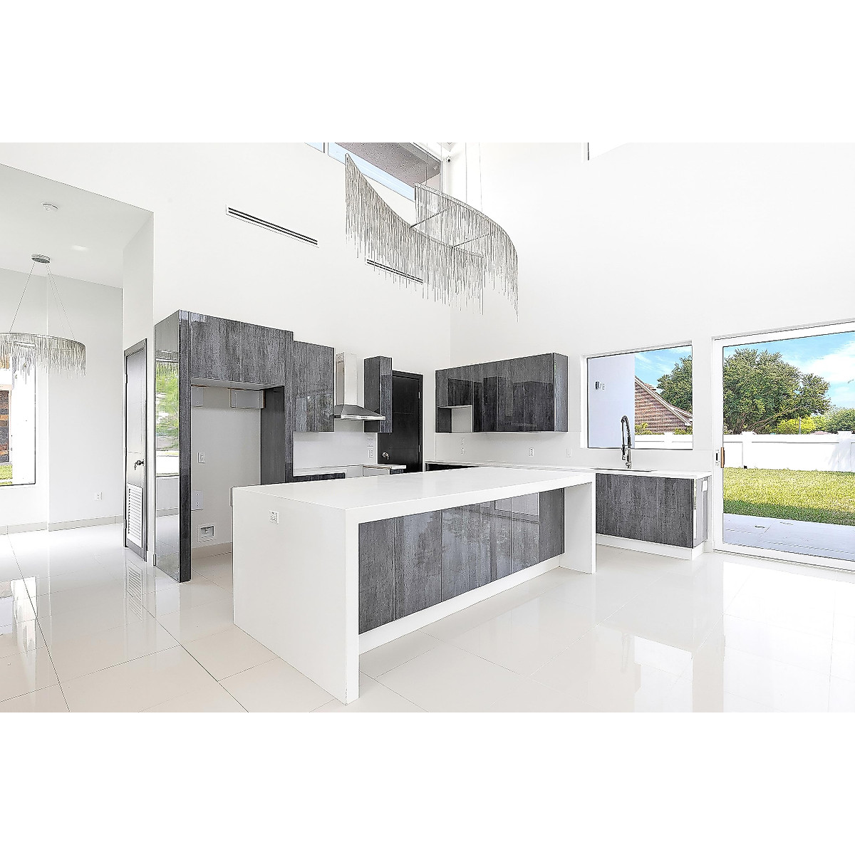 BUILDMART - 48" Linear Slot Diffuser - (2 Slot) Double Slot - White Decorative Air Vent - Modern AC Vent Cover for Ceiling, Walls & Floors - Texas Buildmart