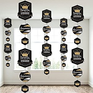 Big Dot of Happiness HOCO Dance - Homecoming DIY Dangler Backdrop - Hanging Vertical Decorations - 30 Pieces