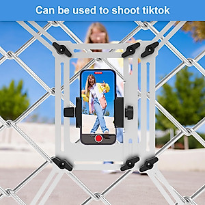 Fence Mount for Mevo Start, GoPro, iPhone, Phones, Digital Action Camera, to a Chain Link Fence for Recording Baseball,Softball and Tennis Games