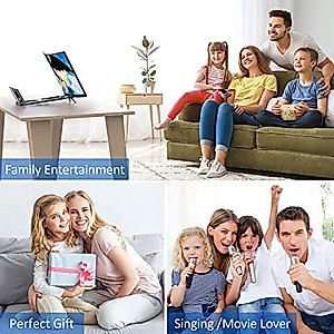 14" Curved Screen Magnifier for Cell Phone -3D HD Magnifying Projector Screen Enlarger for Movies, Video, and Gaming – Foldable Phone Stand Holder with Screen Amplifier–Compatible with All Smartphones