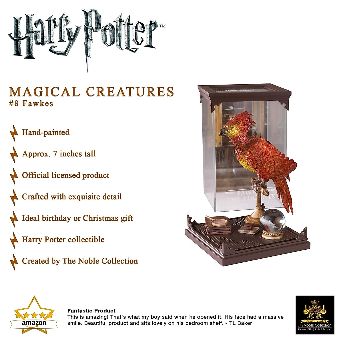 The Noble Collection Harry Potter Magical Creatures: No.8 Fawkes