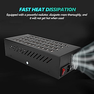 Bewinner USB Charging Port Hub, 80 Ports High Power Quick Charger USB Hub Charging Station,Built-in Supply MR,Built-in Intelligent Multiple Safety Protections,Perfect for Hotels,Factory,Schools(US)