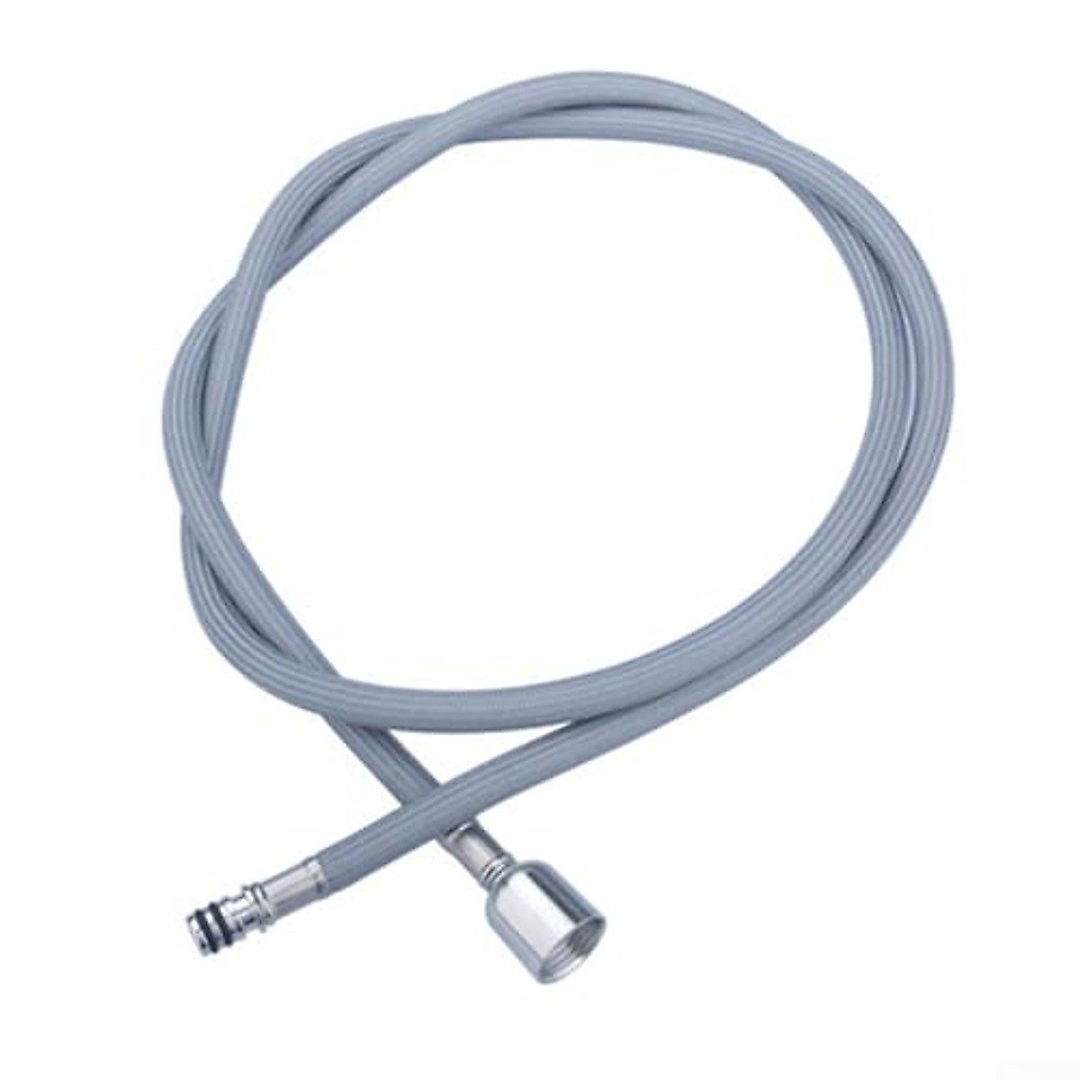 1.5m Pull Down Kitchen Faucet Hose Replacement, Flexible Pull Down Faucet Sprayer Hose Pull Out Faucet Hose Replacement With Quick Connect, 59-inch For Pluggable Nylon Hose(Snap-Gray)