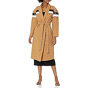 Making The Cut Women's Season 2 Episode 6 Winning Look Andrea's Wool Camel Coat, Camel White, Large