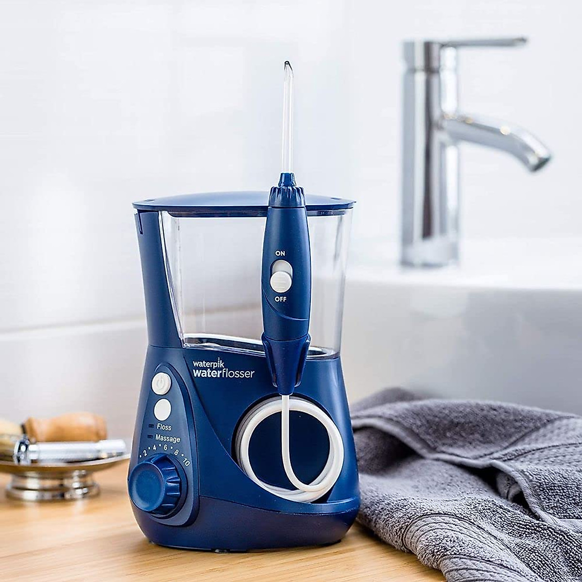 Waterpik Aquarius Professional Water Flosser Designer Series, Blue, WP-673