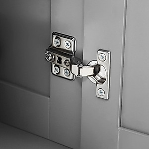 HOMCOM Rolling Island with Wheels for Kitchen, Portable Kitchen Island with Stainless Steel Top, Adjustable Shelves, 2 Drawers, Spice, Knife and Towel Rack, Gray