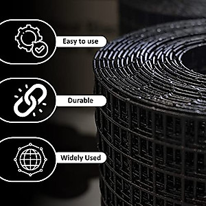 MEFBANT Solar Panel Bird Guard Mesh 7.99In x100 Ft 70 Aluminum Fasteners Solar Critter Guard Solar Panel Pigeon Guard Bird proofing Solar Panel Bird mesh PVC Coated Galvanized net Pigeon Deterrent