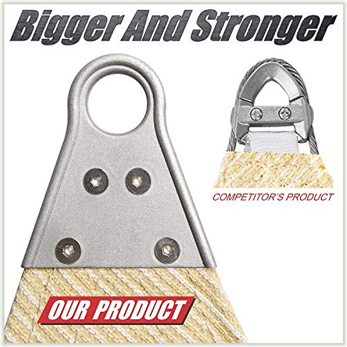 ColourTree 16' x 16' x 16' Beige Triangle Sun Shade Sail Canopy Structure, Super Durable Heavy Duty, Reinforced Corners, Edges & 260 GSM Permeable Fabric - 3 Years Warranty