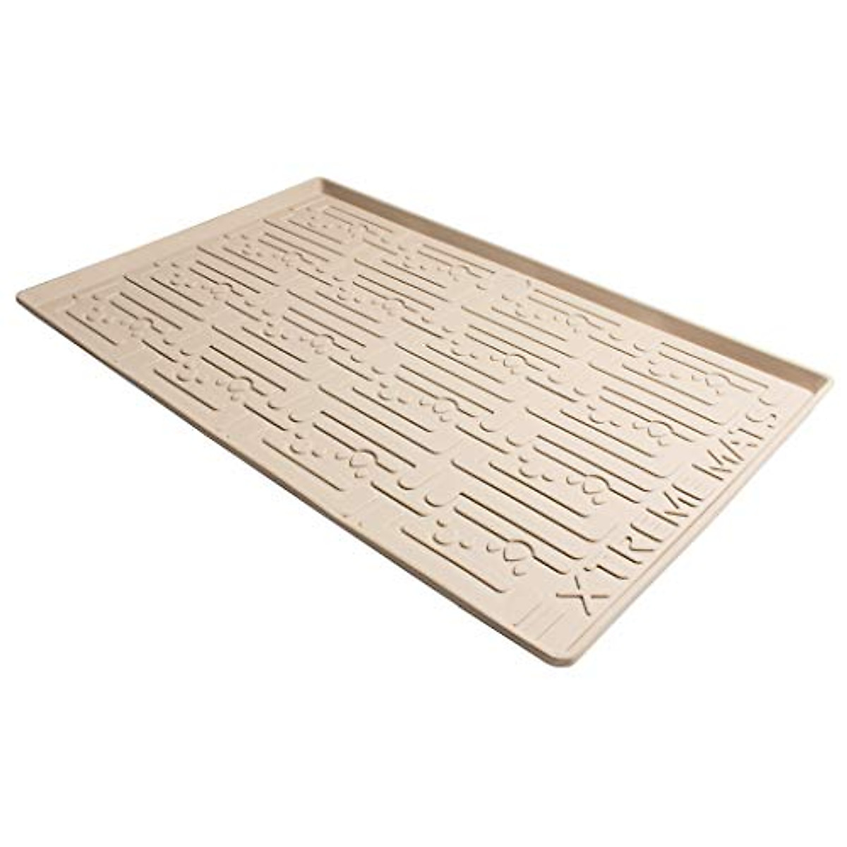 Xtreme Mats - Waterproof Under Sink Mat for Kitchen, Pick Your Size - 34" 1/4 x 22 1/4 - Kitchen Cabinet Shelf Protector, Flexible Under Kitchen Sink Drip Tray Liner - CM-36-BEIGE