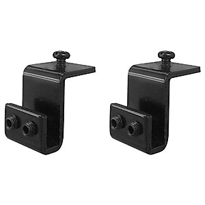 DonYoung 2PCS S-Shape Hooks Clamps for Barn Door Soft Close Mechanism, Set Screws Included