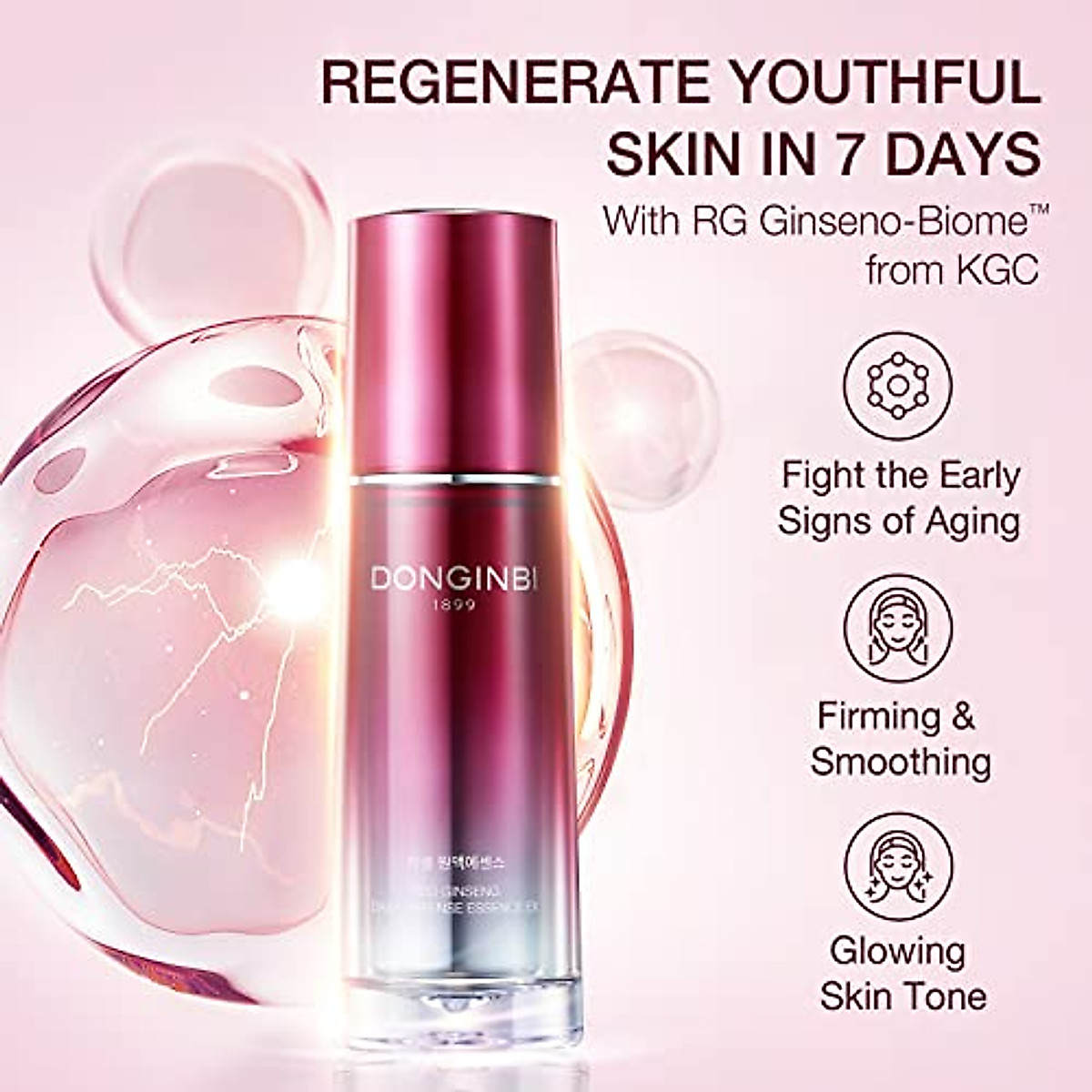 [Upgraded] Anti-Aging Serum DONGINBI Daily Defense Serum EX, Anti-Wrinkle & Antioxidant Serum for Face, Korean Red Ginseng Skin Care - 1.01Oz