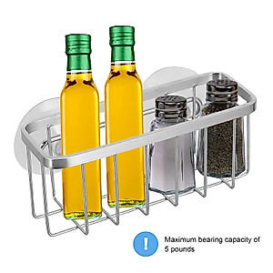 ALAHUGYEF Sponge Holder for Kitchen Sink Sponge Holder, Kitchen Sponge Holder, Dish Sponge Caddy Organizer Holder for Kitchen & Bathroom, Sponges, Scrubbers, Soaps, with Suction Cups, 1 x Sponge