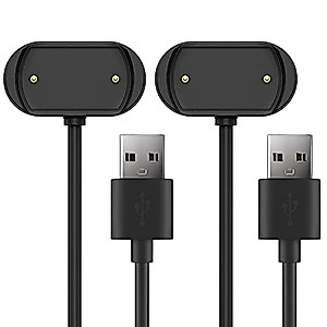 TUSITA Charger Compatible with Amazfit GTR 4, GTR 3, GTR 3 Pro, GTS 3, GTS 4, T-Rex 2 (1M,2-Pack)