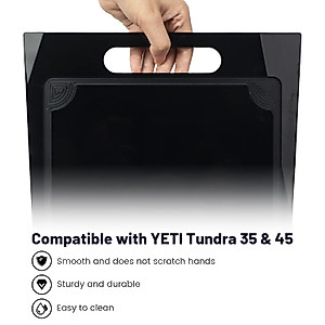 Omoojee Cooler Divider, Cooler Accessories Cutting Board, Horizontal Design Compatible with Yeti Tundra 35 & 45, with Improved Juice Drip Groove