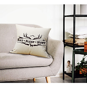 Mancheng-zi Hunting Pillow Covers 18x18, Mountain Pillow, Deer Pillow, Rustic Throw Pillows,Rustic Pillow Cover,Hunting Decor,Shunting Decor,Cabin Decor