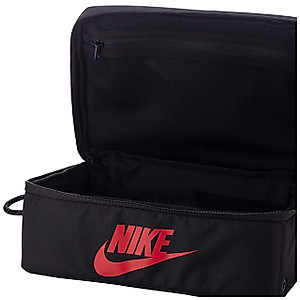 Nike Shoe Box Bag (12L) (Black/Black/University Red, 732 CU IN)