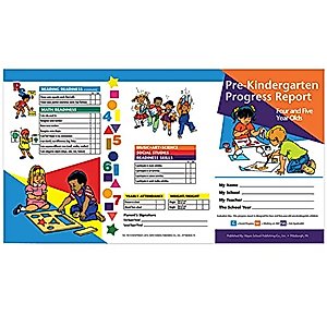Flipside Hayes Publishing Pre-Kindergarten Progress Report (4 and 5 Year olds), Pack of 10 Multi