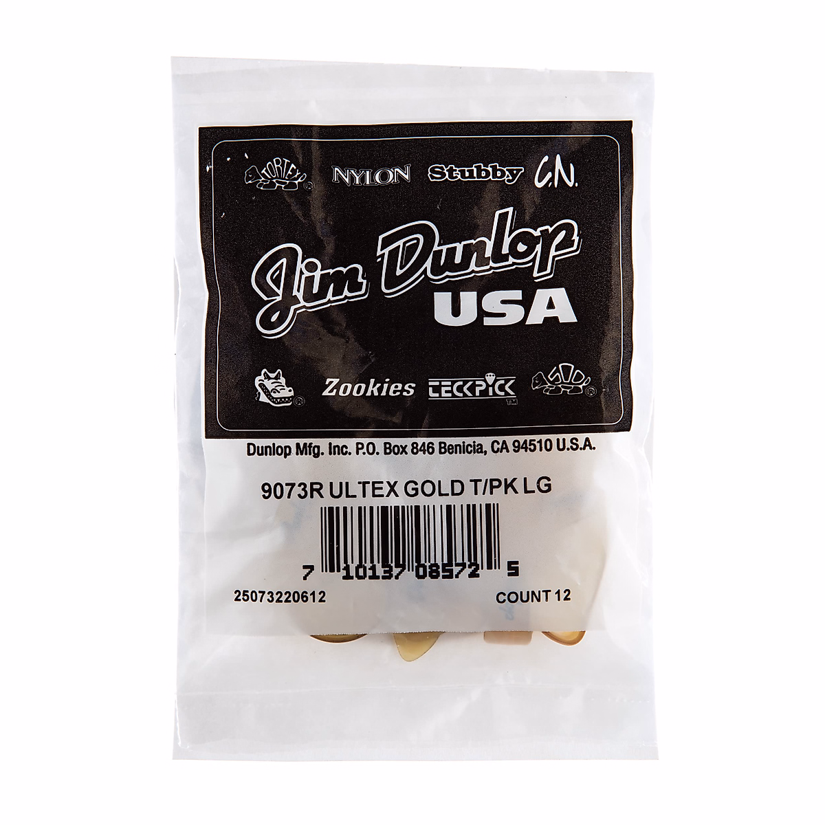 JIM DUNLOP 9073R Thumbpicks, Large, 12/Bag