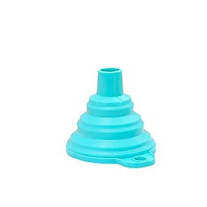 LIUGOU Silicone Collapsible Funnel, Food Grade Foldable Kitchen Funnels for Water Bottle Liquid Powder Transfer