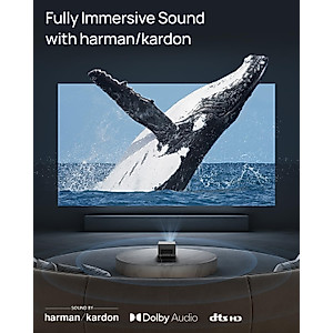 XGIMI HORIZON Ultra 4K Projector - 100" + Dolby Vision, Dual Light, ISA 3.0, 2300 ISO Lumens, Android TV 11, 2x12w Harman Kardon, Optical Zoom - Home Theater Projector with WiFi and Bluetooth