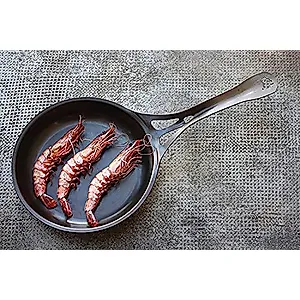 AUS-ION Deep Skillet, 9" (20cm), Smooth Finish, 100% Made in Sydney, 3mm Australian Iron, Commercial Grade Cookware