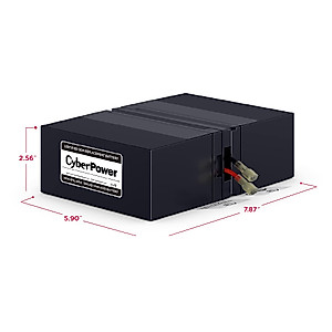 CyberPower RB1280X2A UPS Replacement Battery Cartridge, Maintenance-Free, User Installable, 12V/9Ah