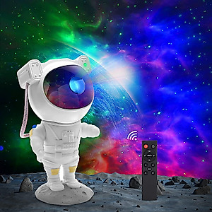 Astronaut Light Projector, Galaxy Projector for Bedroom, Star Projector with Moon Lamp, LED Nebula Night Light
