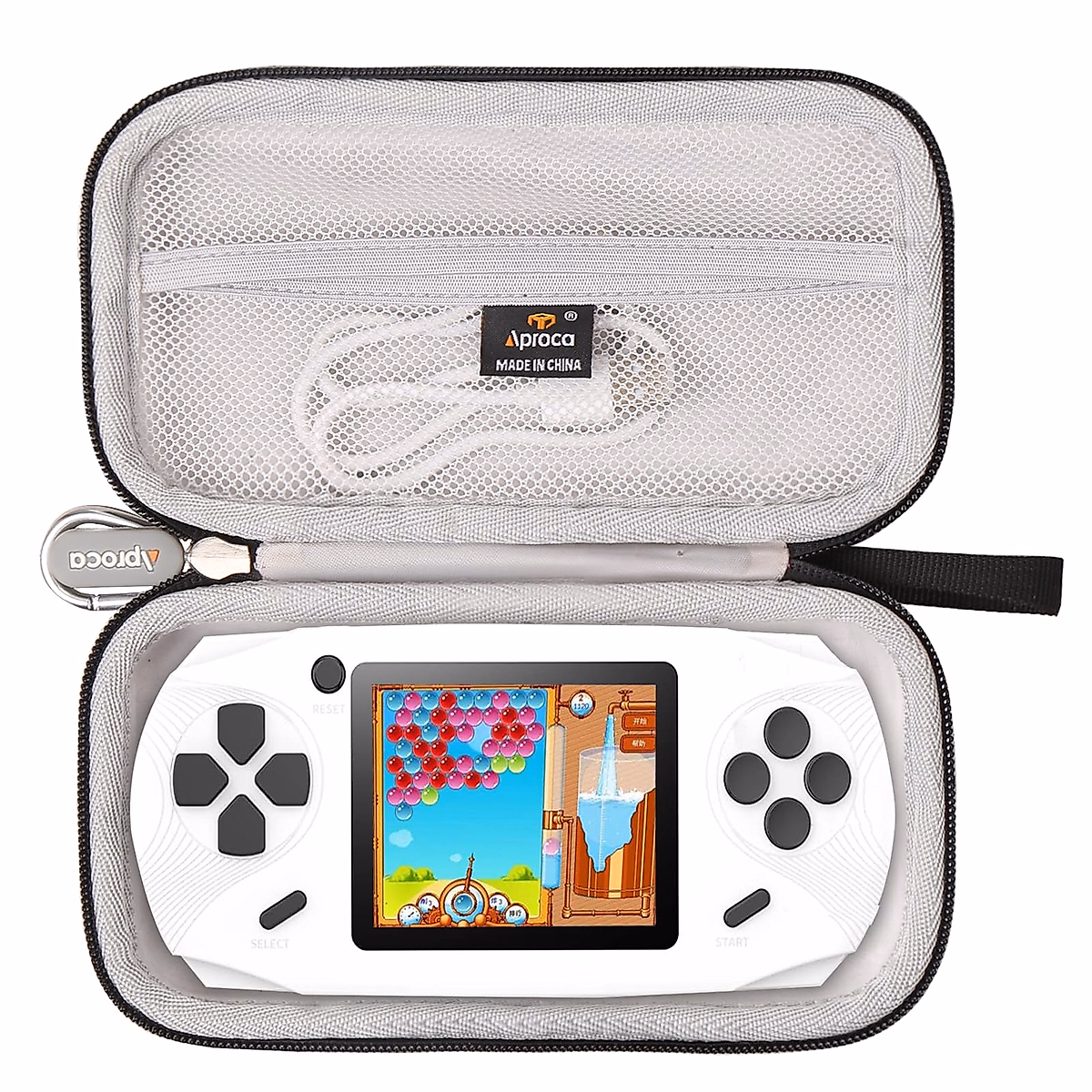 Aproca Grey Hard Travel Storage Case, for Beijue 16 Bit Handheld Games