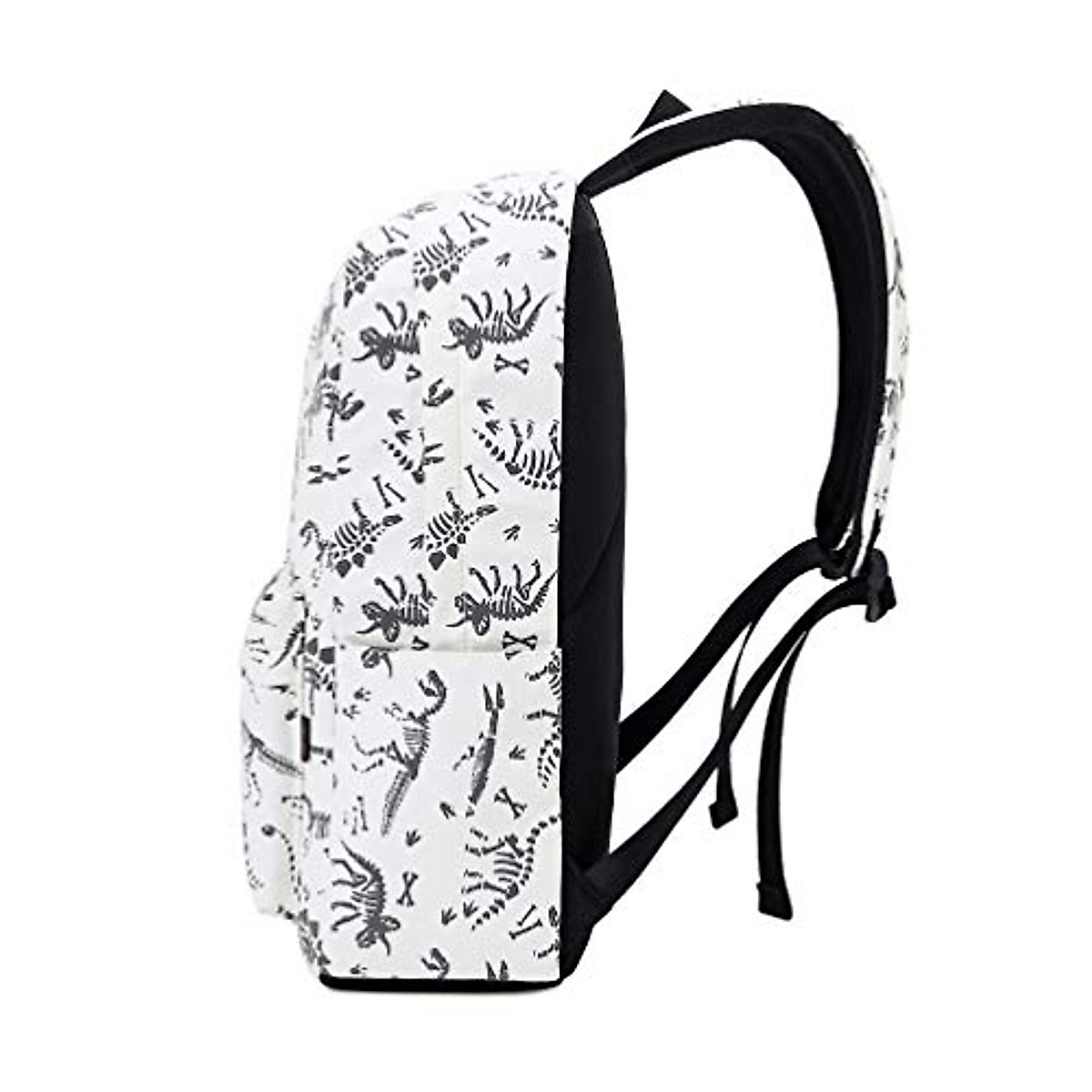 Acmebon Cool Fluorescent School Backpack for Girl and Boy Roomy Reflective Daypack White