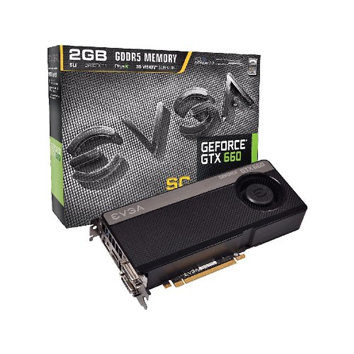 EVGA 02G-P4-2662-KR GeForce GTX 660 2GB 2X DVI HDMI DP PCI-E x16 (Renewed)