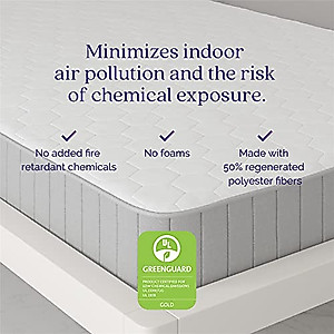 Signature Sleep Tranquility 6 Inch 2-Sided Reversible Bonnell Spring Coil Mattress, Full Size, GreenGuard Gold Certified, White