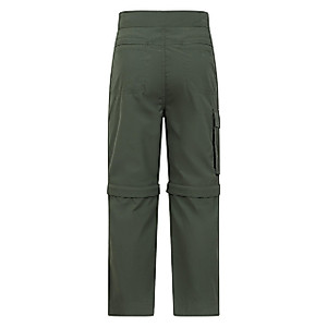 Mountain Warehouse Active Kids Zip Off Hiking Pants - Boys & Girls Khaki 9-10 Years