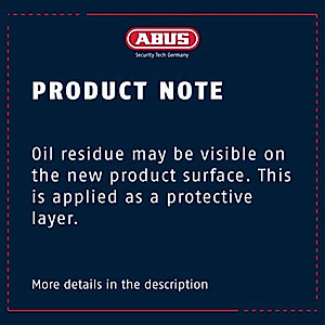 ABUS Diskus 20/70 Heavy Duty Stainless Steel Disk Padlock - Rustproof Circle Storage Lock with 3/8" Shackle - Made in Germany - Keyed Different