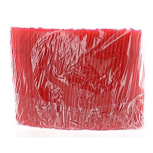Lot of 2000 Red Flexible Drinking Straws Bendable Party Restaurant Bulk Supplies