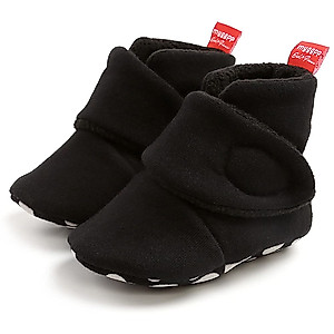 QWZban Baby Booties Infant Newborn Boys Girls Slippers Warm Crib Sock Shoes Indoor First Walker Prewalker