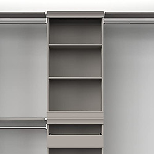 ClosetMaid 4596 Modular Storage Stackable 3-Shelf Unit, Taupe