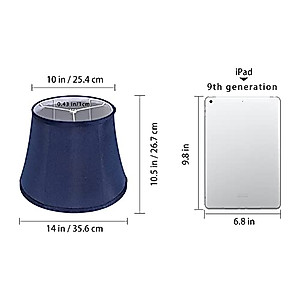 Lamp Shades Set of 2, Double Royal Style Foldable Medium, ALUCSET Fabric Lamp Shades for Table Lamps Lamp Shades for Floor Lamps, Spider, 2 Packs