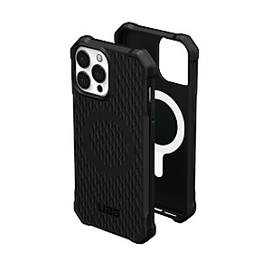 URBAN ARMOR GEAR UAG Designed for iPhone 13 Pro Max Case Black Compatible with MagSafe Rugged Slim Antimicrobial Ergonomic Essential Armor Protective Cover, [6.7 inch Screen]